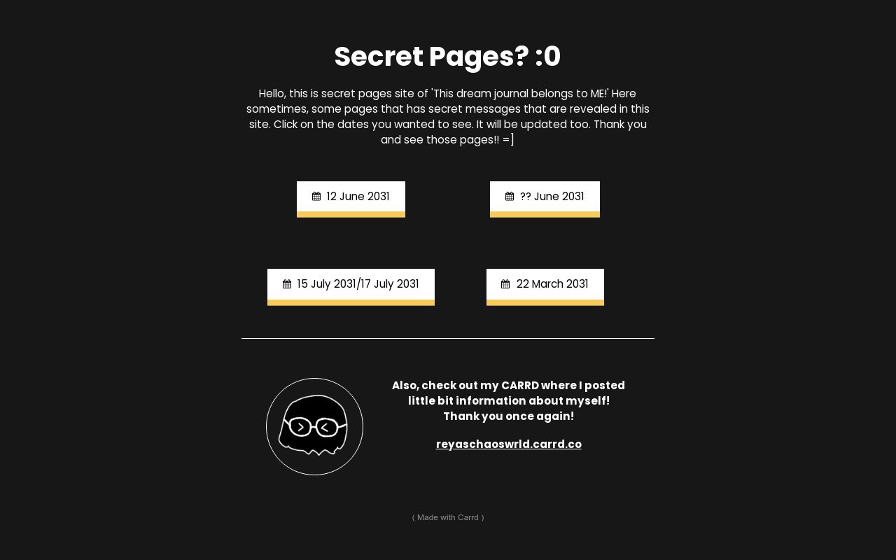 Secret Pages